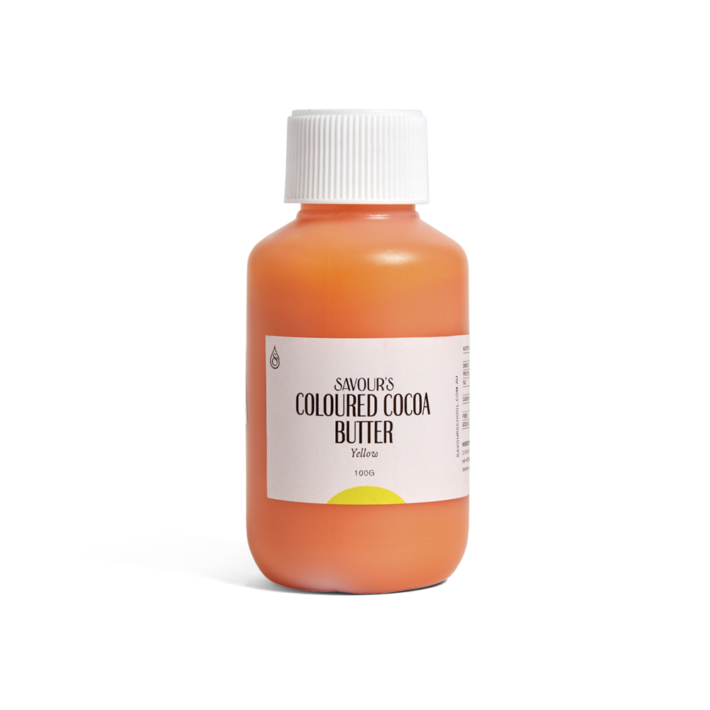 Coloured Cocoa Butter Yellow 100g - Savour School : Savour School